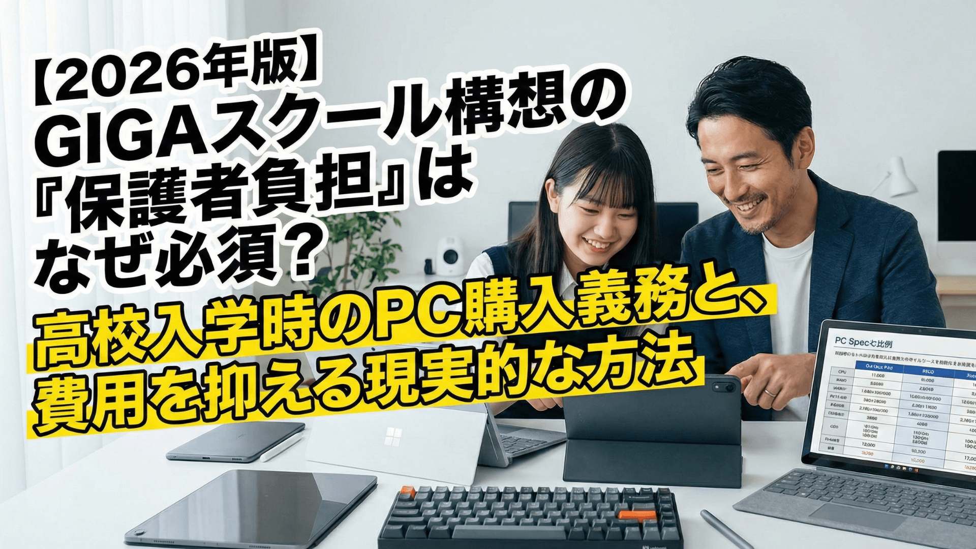【2026年版】GIGAスクール構想の「保護者負担」はなぜ必須？ 高校入学時のPC購入義務と、費用を抑える現実的な方法 | 趣味研究室
